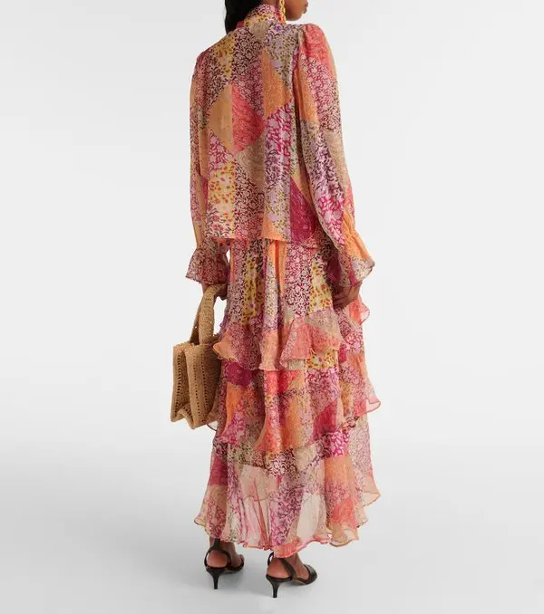 Rixo Jovie Patchwork Blouse