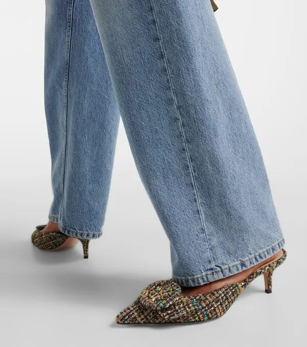 GIANVITO ROSSI Portofino 55 Boucle Mules