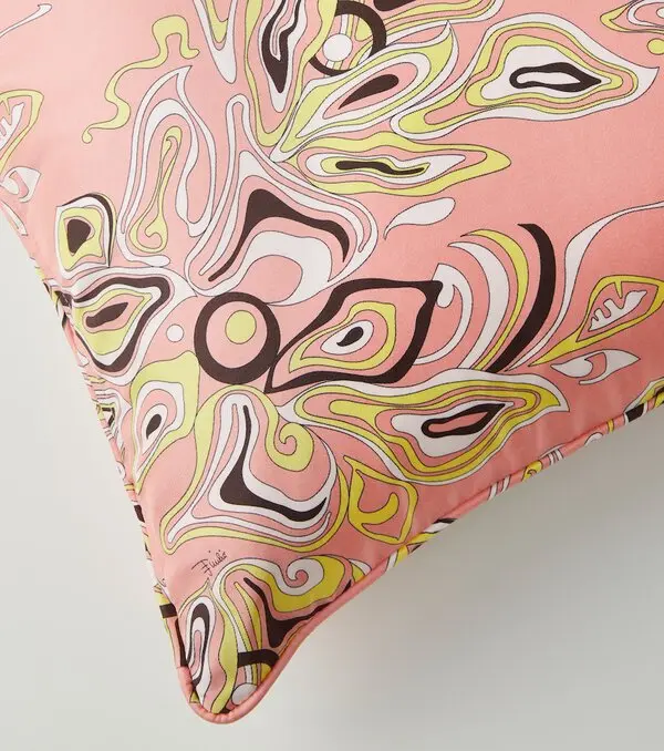 Emilio Pucci Printed Silk Twill Pillow