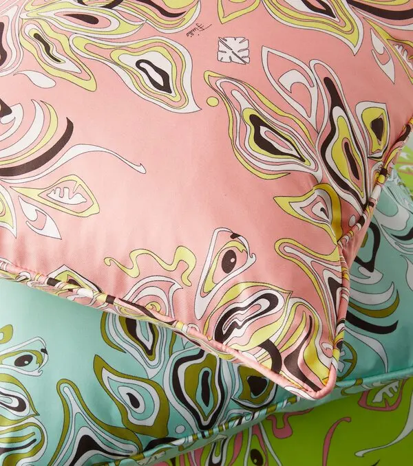 Emilio Pucci Printed Silk Twill Pillow