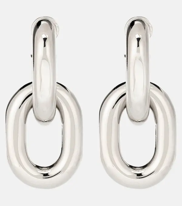 Rabanne Chain Link Earrings - Silver