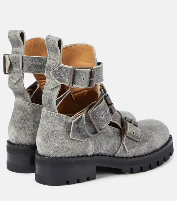 VIVIENNE WESTWOOD Cut-out Leather Ankle Boots
