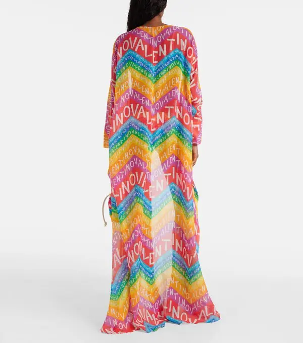 Valentino Garavani Logo Cotton-blend Beach Cover-up