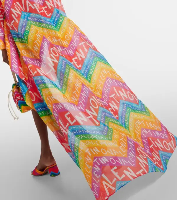 Valentino Garavani Logo Cotton-blend Beach Cover-up