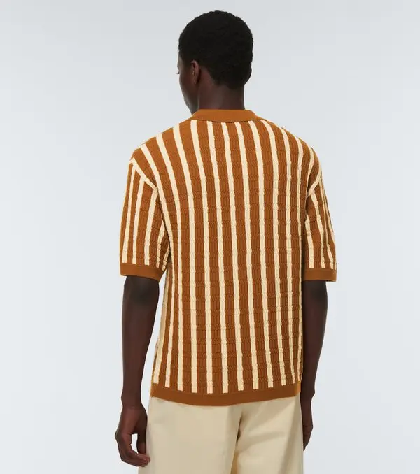 King & Tuckfield Striped Virgin Wool Bowling Shirt