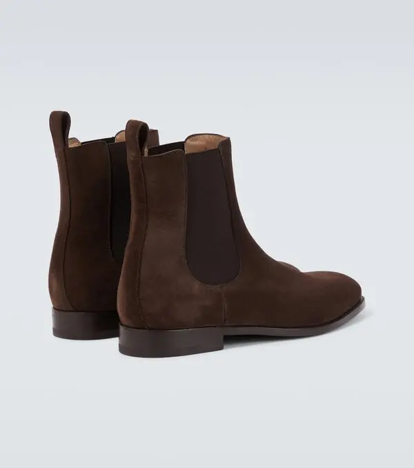 Manolo Blahnik Delsa Suede Chelsea Boots