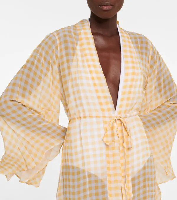 ALEXANDRA MIRO Checked Minidress