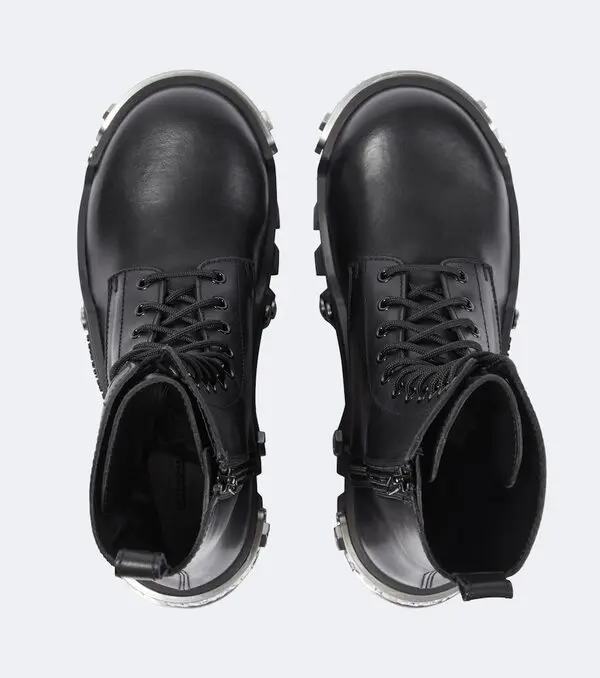 Balenciaga Leather Lace-up Boots