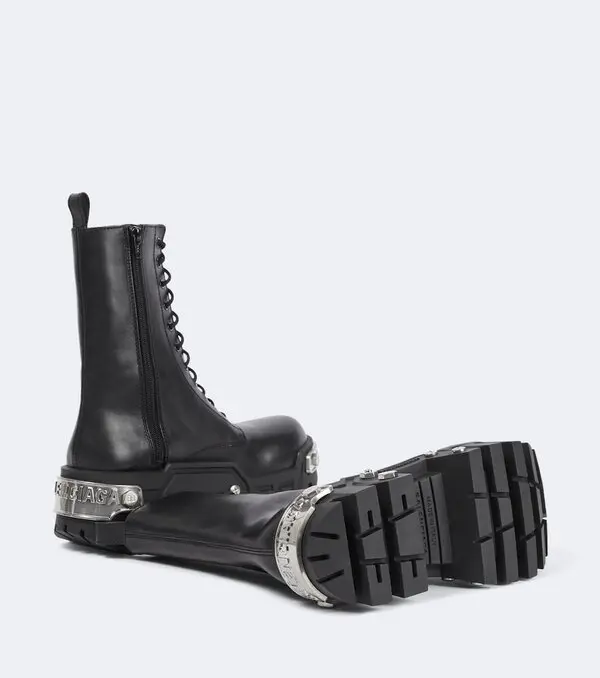 Balenciaga Leather Lace-up Boots
