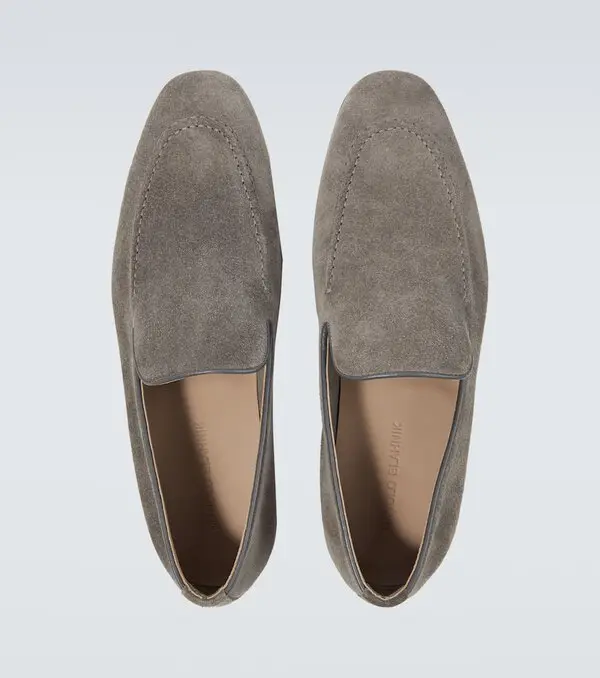 Manolo Blahnik Truro Suede Loafers