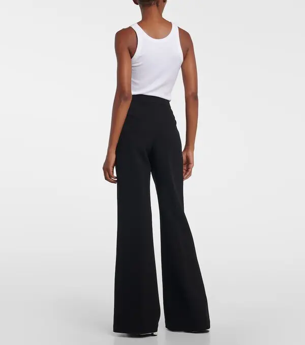 Tory Burch Crepe Flared Trousers