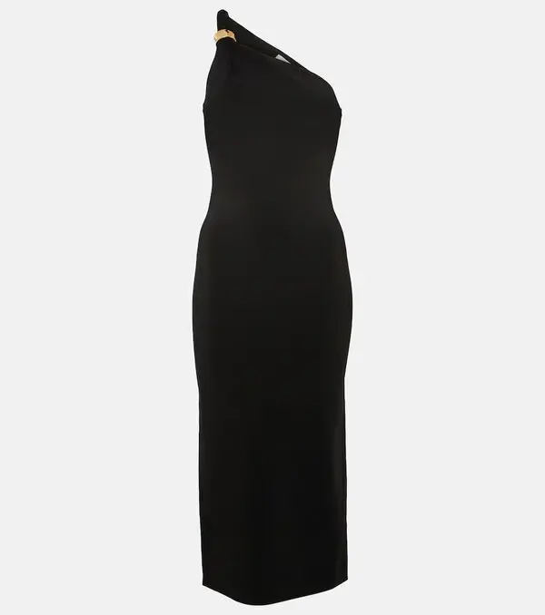 Galvan One-shoulder Midi Dress