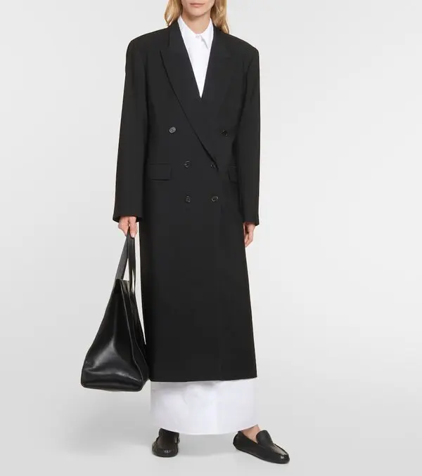 THE ROW Lucca Leather Moccasins - Black