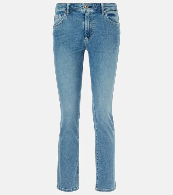 Ag Jodi Cropped Flare Jeans - Blue