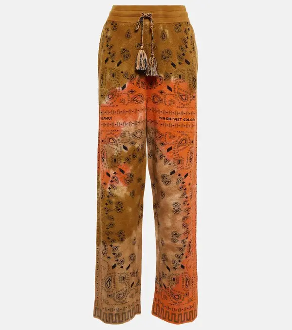 Alanui Tie-dye Cotton Pique Pants