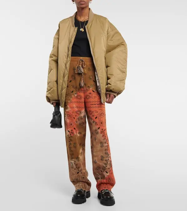 Alanui Tie-dye Cotton Pique Pants