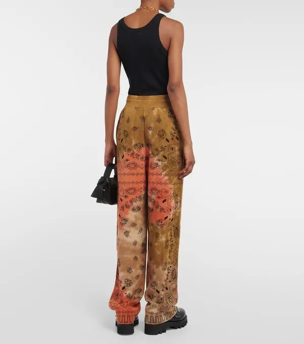 Alanui Tie-dye Cotton Pique Pants