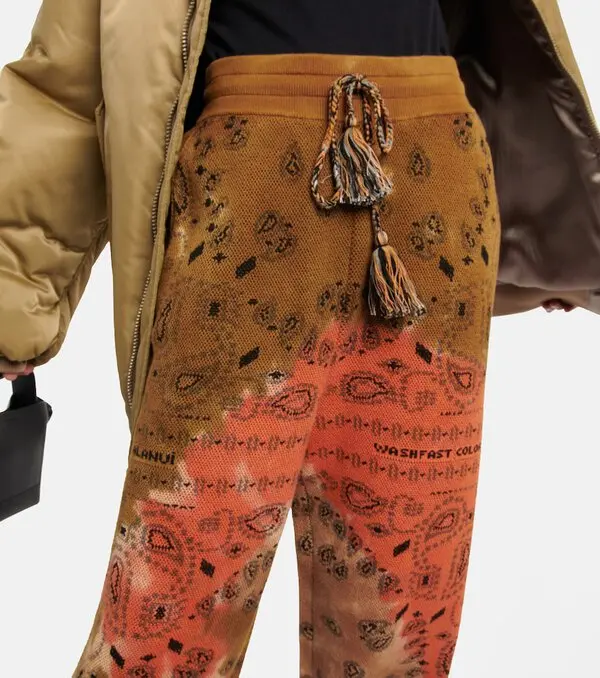 Alanui Tie-dye Cotton Pique Pants