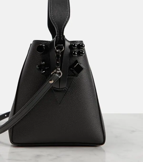 CHRISTIAN LOUBOUTIN Cabachic Mini Bucket Bag - Black
