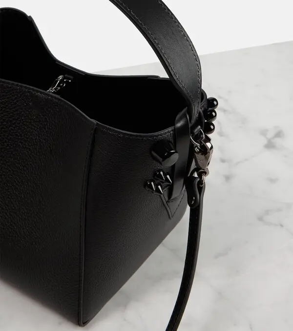 CHRISTIAN LOUBOUTIN Cabachic Mini Bucket Bag - Black