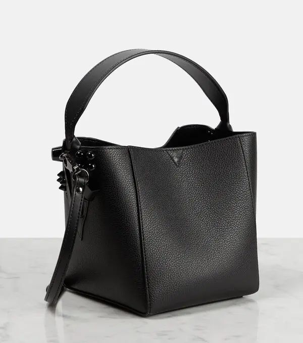 CHRISTIAN LOUBOUTIN Cabachic Mini Bucket Bag - Black