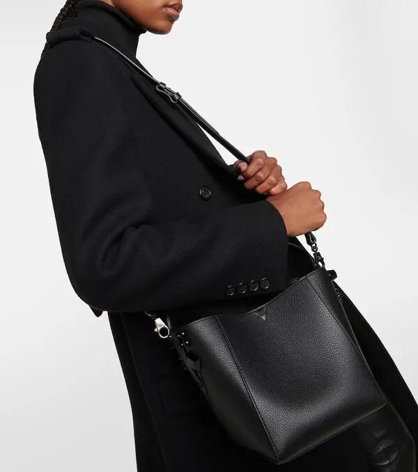 CHRISTIAN LOUBOUTIN Cabachic Mini Bucket Bag - Black