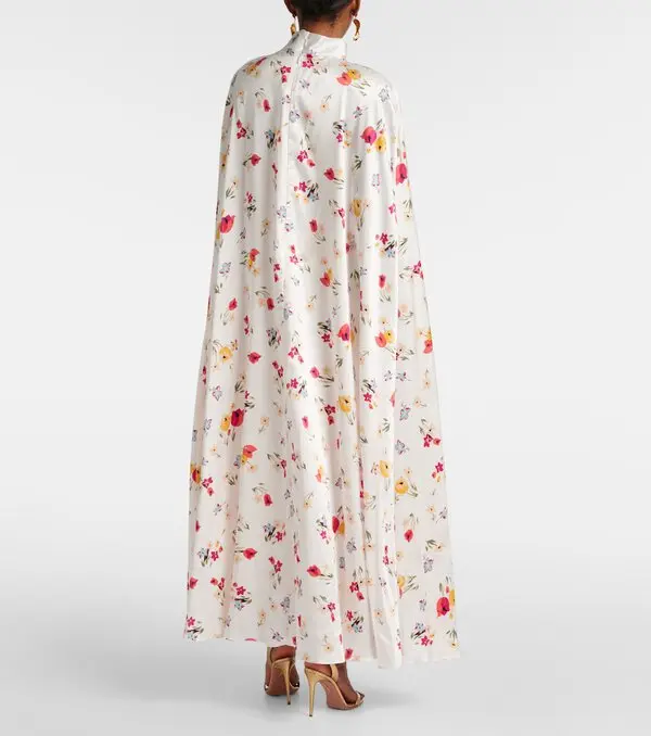 RODARTE Floral Printed Silk Maxi Dress