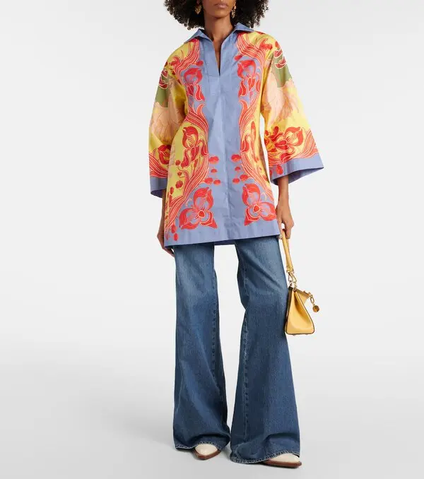 Etro Printed Cotton-blend Shirt