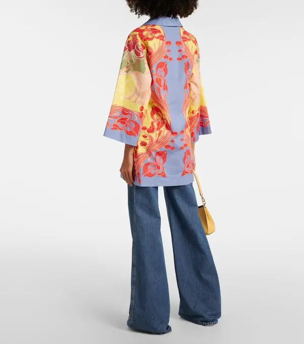 Etro Printed Cotton-blend Shirt