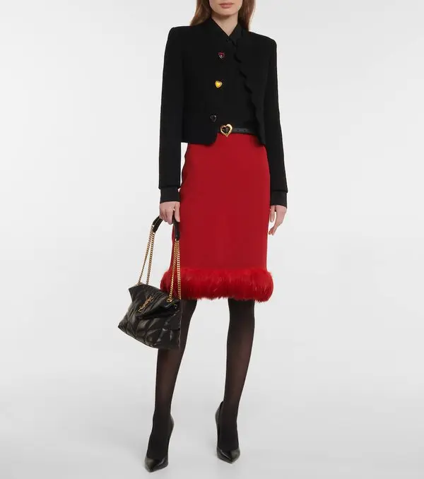 Saint Laurent Puffer Small Leather Shoulder Bag - Black