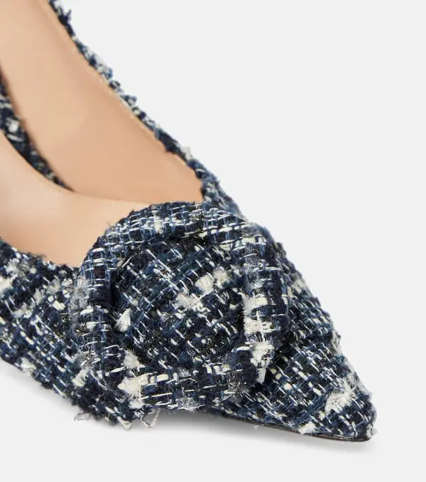 GIANVITO ROSSI Pointed Toe Bow Detail Pumps