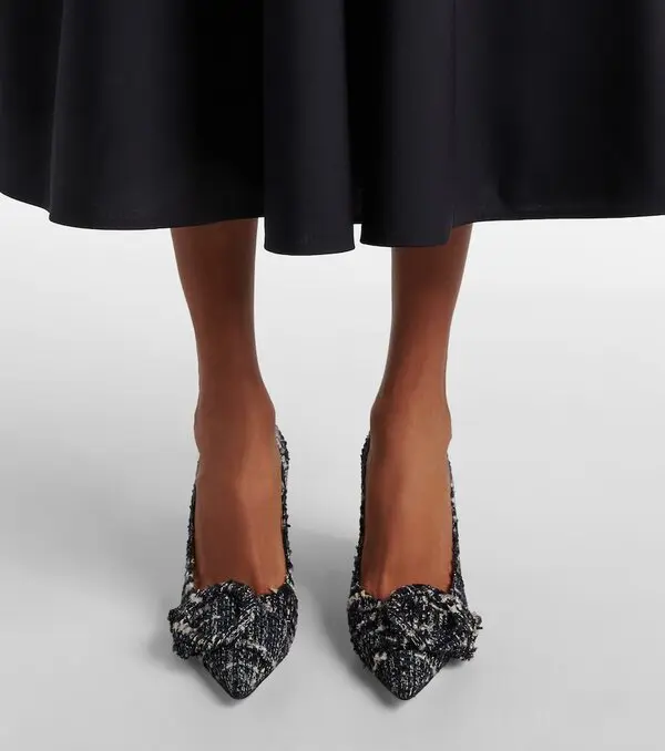 GIANVITO ROSSI Pointed Toe Bow Detail Pumps