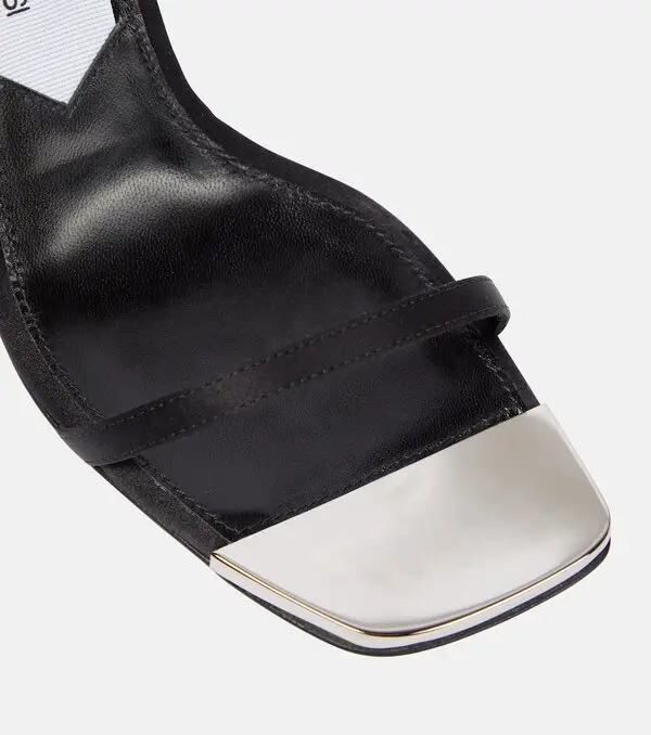 AREA Sergio Rossi Amazona Feather-trimmed Sandals