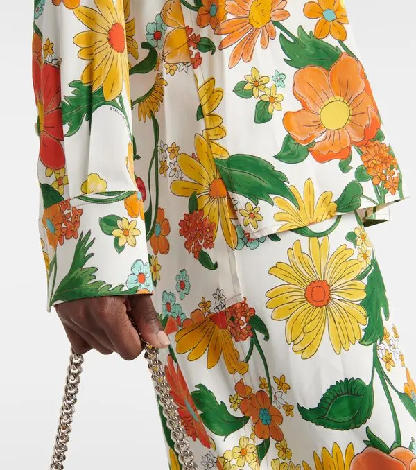 Stella McCartney Floral Print Viscose Blend Blouse