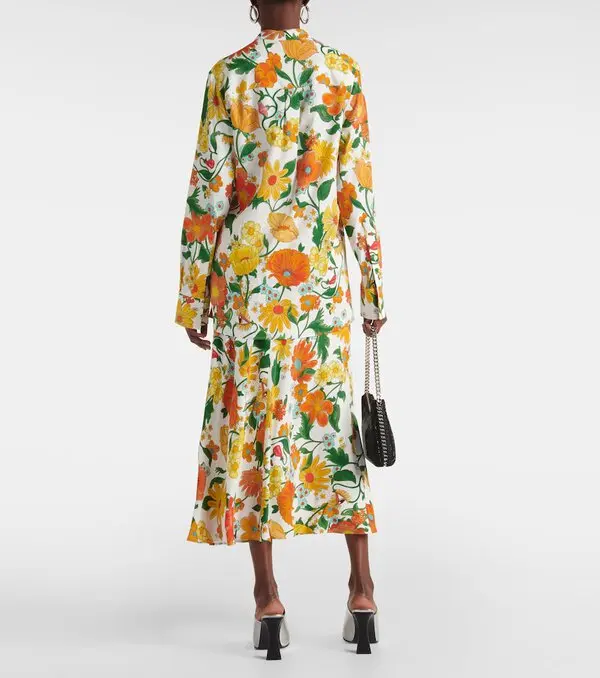 Stella McCartney Floral Print Viscose Blend Blouse