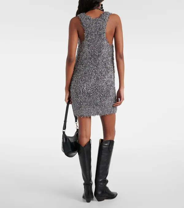 Isabel Marant Étoile Windy Metallic Knit Mini Dress