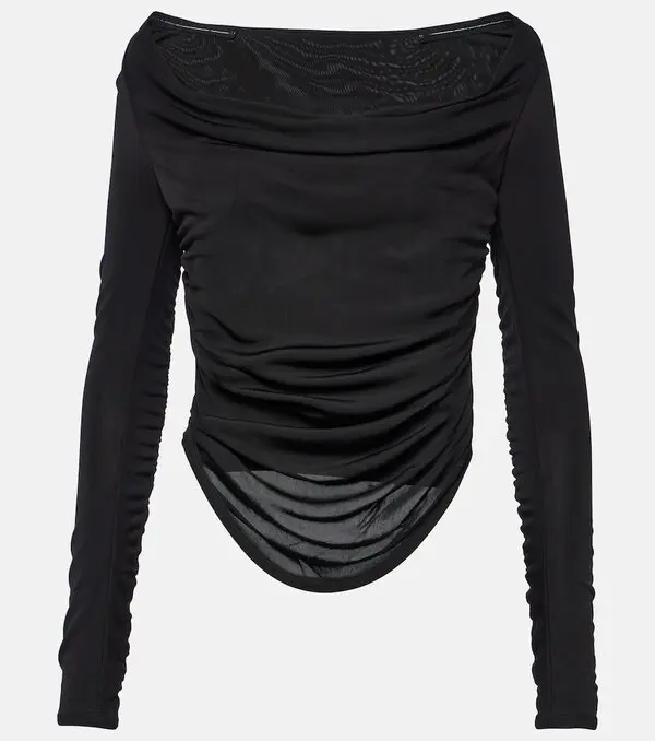 Staud Solana Jersey Top - Black