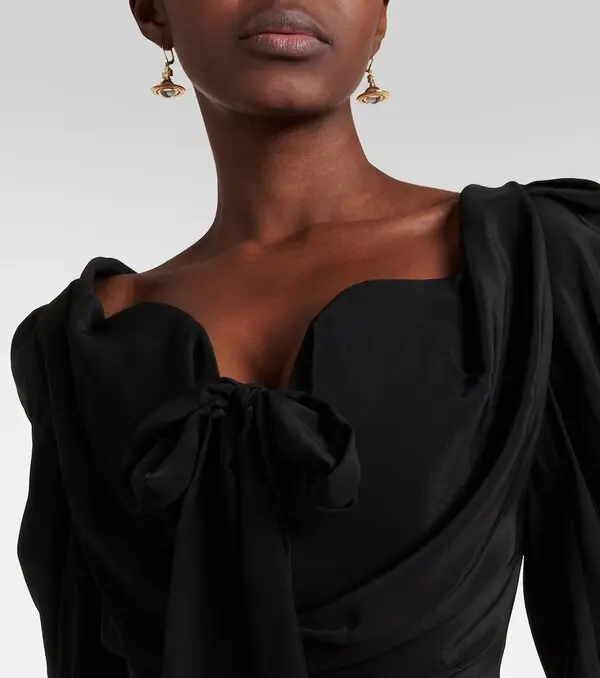 VIVIENNE WESTWOOD Tie-detail Silk Top