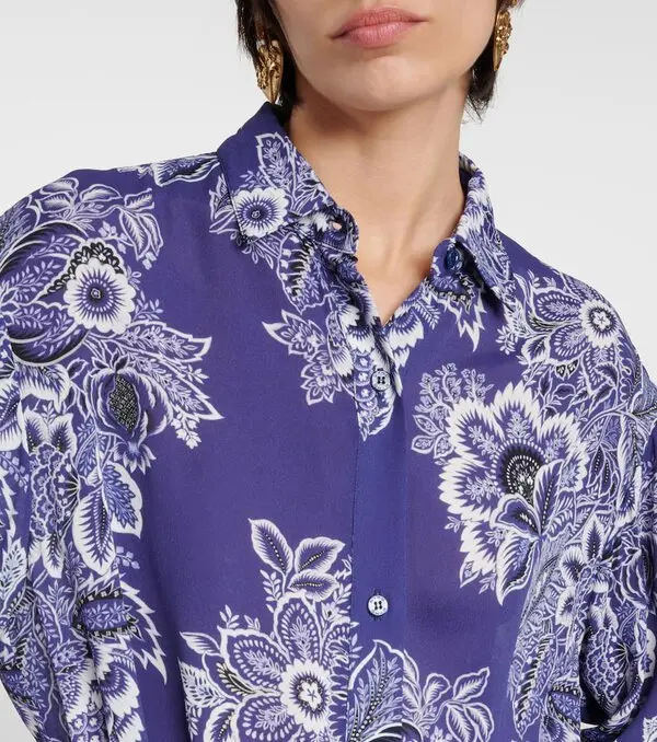 Etro Printed Shirt Midi Dress