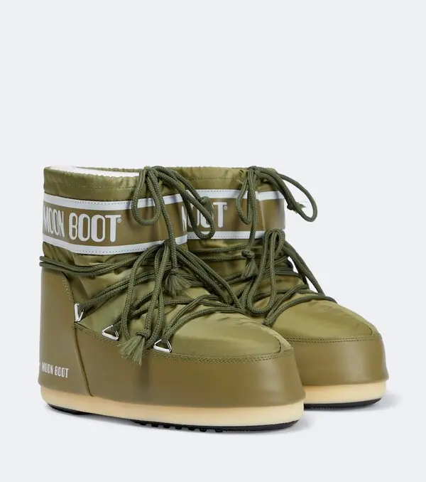 Moon Boot Icon Low Nylon Snow Boots - Green
