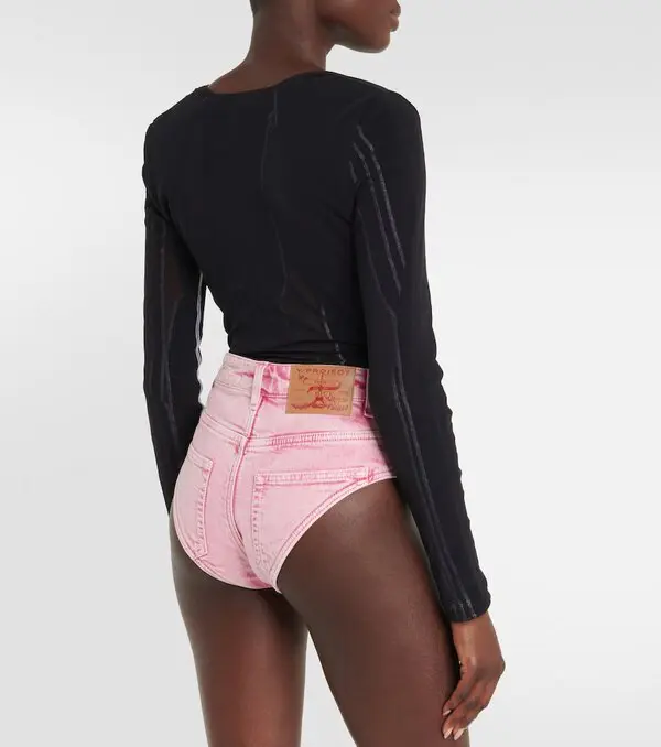 Y/project Light Denim Shorts