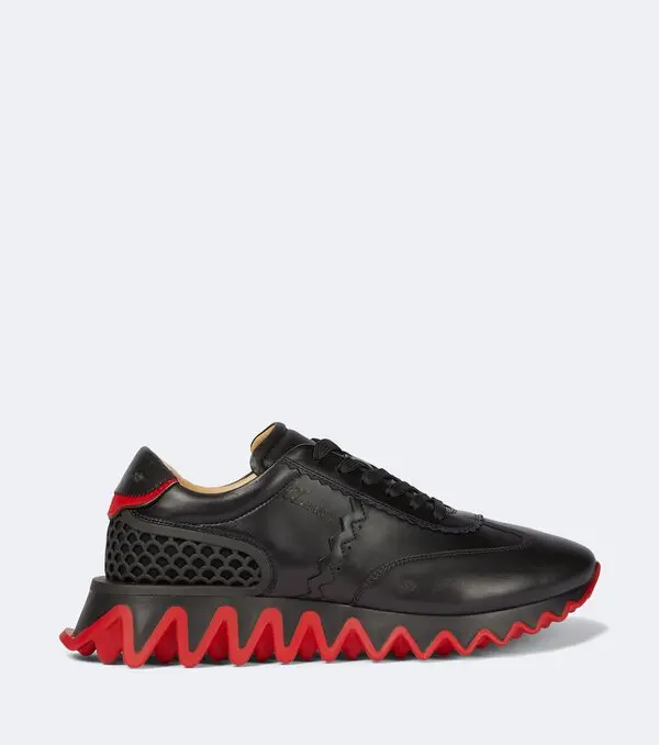 CHRISTIAN LOUBOUTIN Loubishark Leather Trainers - Black