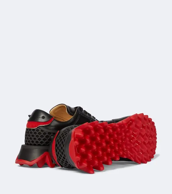 CHRISTIAN LOUBOUTIN Loubishark Leather Trainers - Black