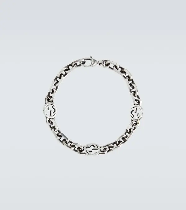 Gucci Interlocking G Chain Bracelet - Silver