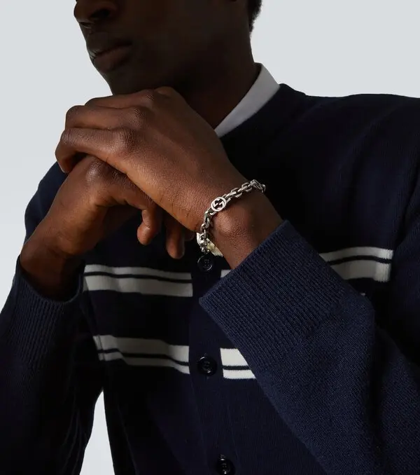 Gucci Interlocking G Bracelet In Sterling