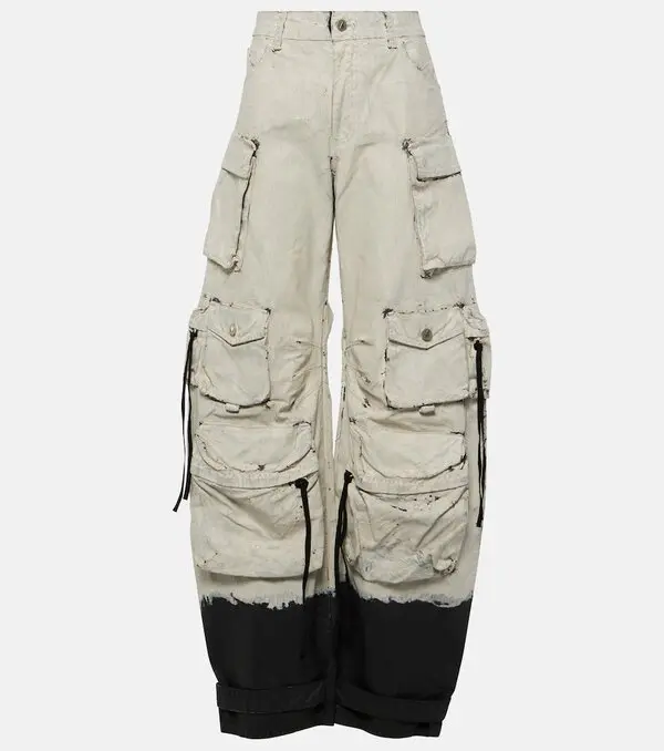 Attico Fern Cargo Jeans - Multicoloured