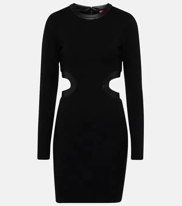 Staud Dolce Cutout Minidress - Black