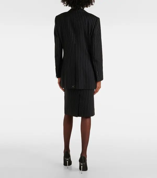 Dolce & Gabbana Pinstripe Virgin Wool Blazer
