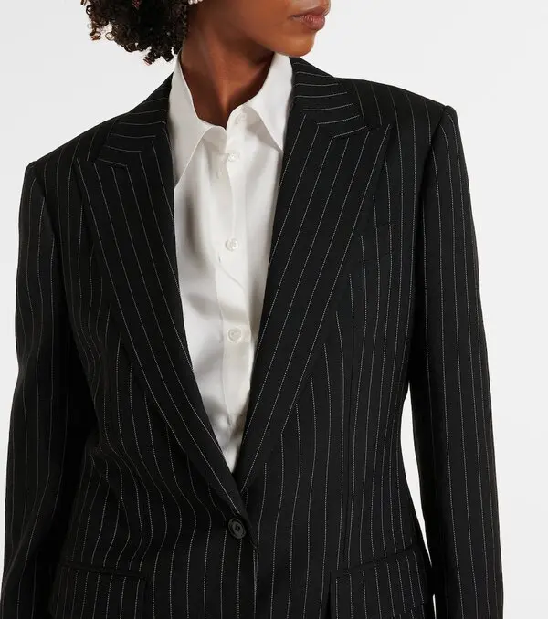 Dolce & Gabbana Pinstripe Virgin Wool Blazer