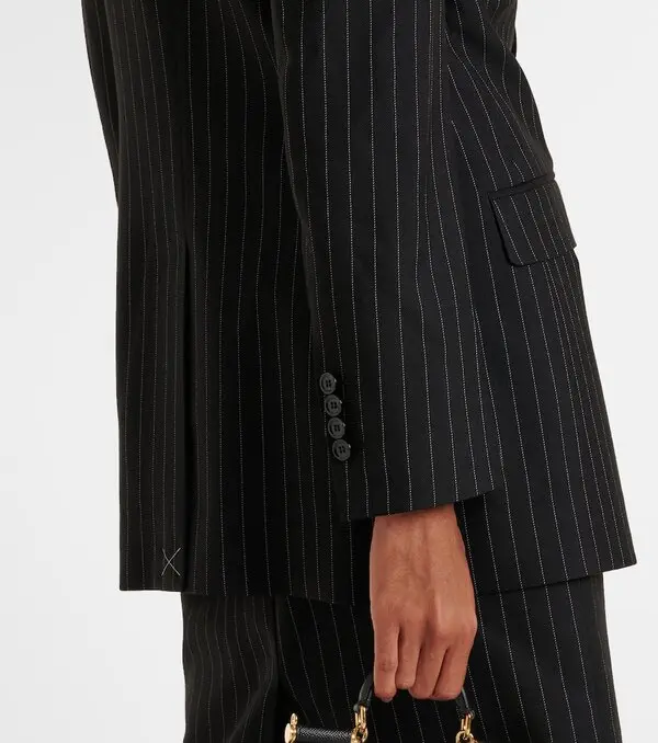 Dolce & Gabbana Pinstripe Virgin Wool Blazer